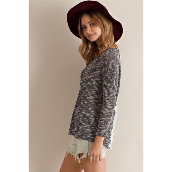 entro | Sweaters | Hp Crochet Open Back Knit Sweater | Poshmark